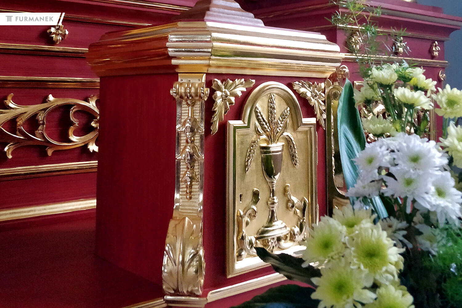 Side altars in St. Michael the Archangel parish church in Daleszyce ...
